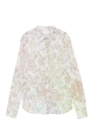 FORTE_FORTE Floral Print Shirt - White