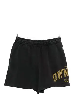 REPRESENT Logo-print Track Shorts - Black