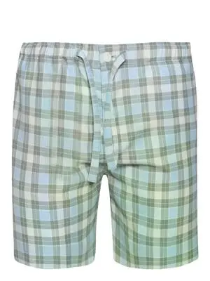 Loewe Check-print Shorts - Blue
