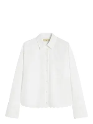 Max Mara Cotton Embroidered Shirt - White