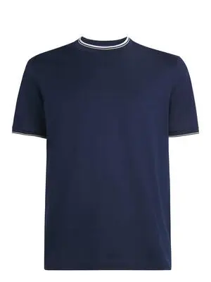 Paul & Shark Mercerised Cotton T-shirt - Blue