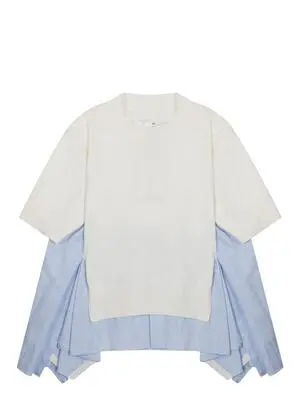 Sacai Cotton Blend Jersey - White