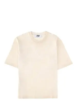 GOLDEN GOOSE T-Shirt Logo Beige
