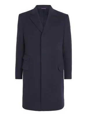 Ralph Lauren Purple Label Wool-blend Kent Overcoat - Navy