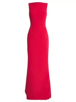Safiyaa Crepe Sloane Gown - Red