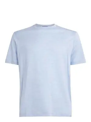 Paul & Shark Cotton-silk Stripe T-shirt - Blue