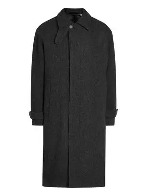 Nn07 Gibson Wool-Blend Coat Charcoal