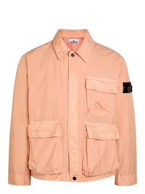 Stone Island Crinkled Shell Jacket - Pink