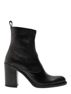 Chloé Phoenix 90 Leather Ankle Boots - Black