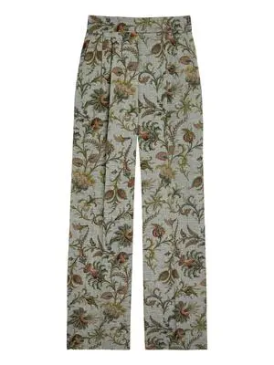 Etro Patterned Wide-leg Trousers - Multicoloured 1