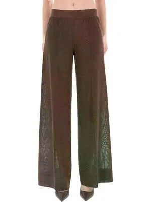 CIRCUS HOTEL Mesh-panel Trousers - Brown