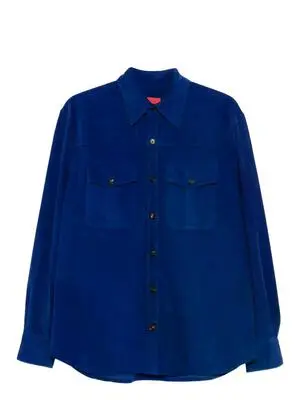 Isaia Chest-pocket Shirt - Blue
