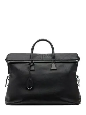 MAISON MARGIELA XL 5AC Zip Leather Tote Bag