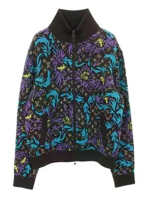 LOUIS VUITTON Monogram Thistle Zip-up Jacket - Brown