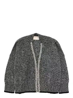 CIRCUS HOTEL Sequin-embellished Knit Cardigan - Grey