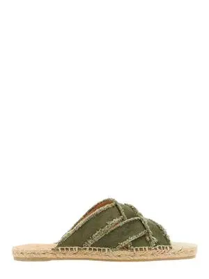 CastaÑer Pilita Flat Sandals - Green