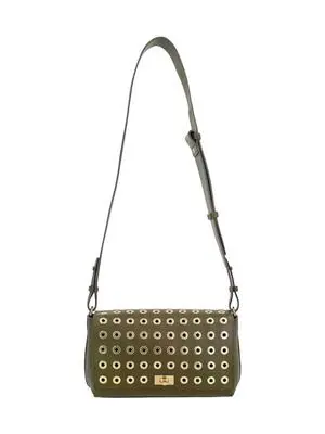 ANYA HINDMARCH Eyelet-detail Shoulder Bag - Green