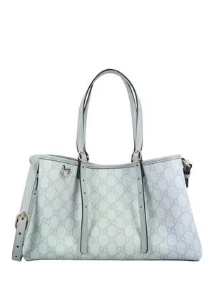 Gucci Monogram-print Shoulder Bag - Blue