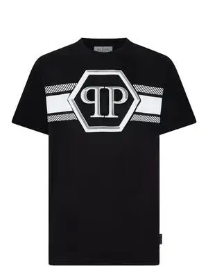 Philipp Plein Hexagon-print T-shirt - Black