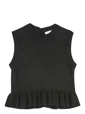 Cecilie Bahnsen Billie Ruffled Top - Black