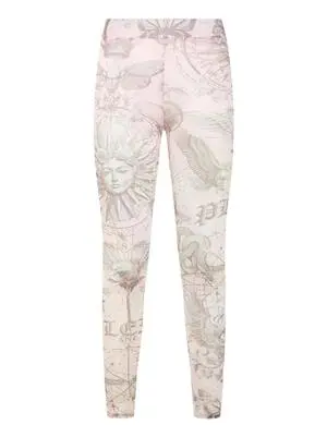 Philipp Plein Printed Leggings - Pink