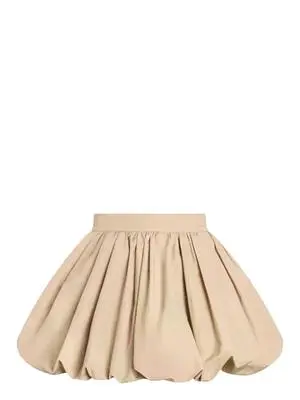 Patou Bloomer Mini Pleated Skirt - Neutrals