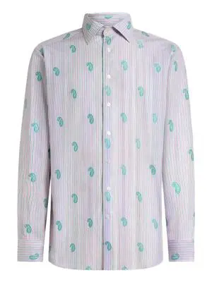 Etro Paisley Jacquard Shirt - White