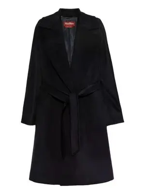 Max Mara Belted Coat - Black