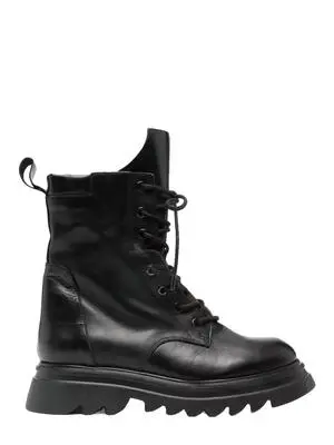 PEDRO MIRALLES Lace-up Lug-sole Boots - Black