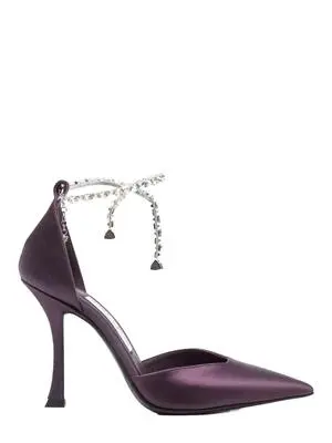 JIMMY CHOO Crystal-embellished Stiletto Pumps - Purple