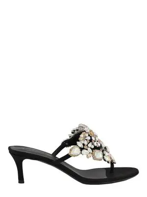 Rabanne Crystal-embellished Sandals - Black