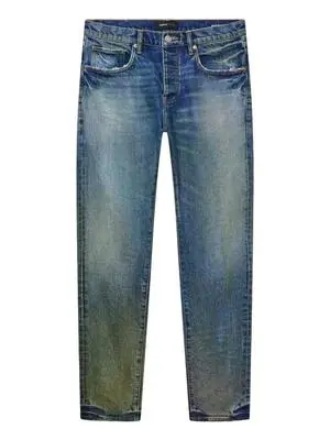 PURPLE BRAND Cracked Skinny Jeans - Blue