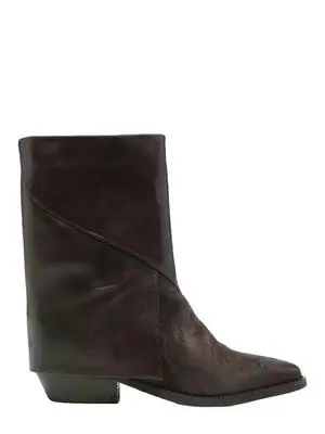 JULIE DEE Pointed-toe Ankle Boots - Brown