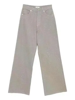 Sandro Embellished Trousers - Grey