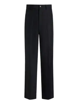 Bally Pressed-crease Wide-leg Trousers - Blue