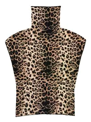 CIRCUS HOTEL Sleeveless Turtleneck Top - Neutrals