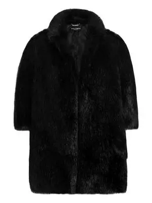 Dolce & Gabbana Faux-fur Coat - Black