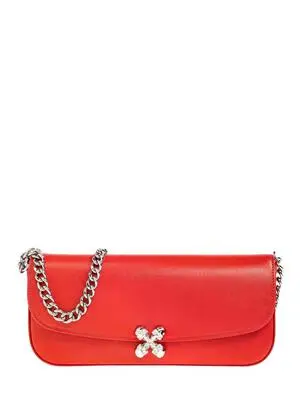 Alexander McQueen Leather Shoulder Bag - Red