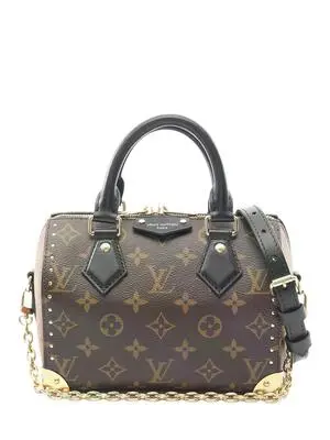 LOUIS VUITTON 2021-2025 Monogram Speedy Trunk 20 Satchel - Brown