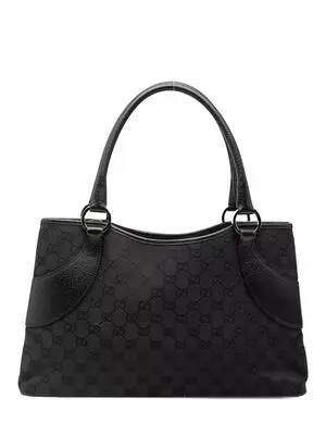Gucci Gg Canvas Tote Bag - Black