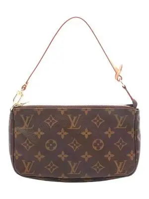 LOUIS VUITTON 2007 Monogram Pochette Accessoires Handbag - Brown