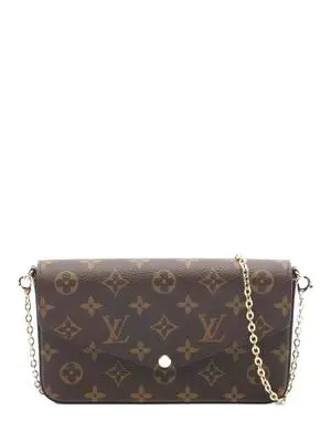 LOUIS VUITTON 2010-2025 Monogram Pochette Felicie - Brown