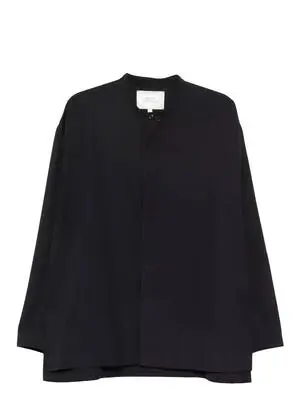 Studio Nicholson Collarless Shirt - Black