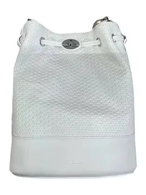 ZANELLATO Small Monda Leather Bucket Bag - White