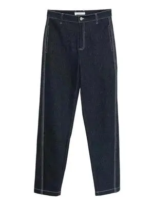 Max Mara Denim Tapered Trousers - Blue