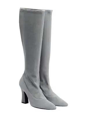 Magda Butrym Knee-high Suede Boots - Grey