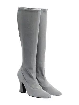 Magda Butrym Knee-high Suede Boots - Grey