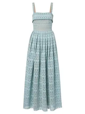 Elie Saab Macramé Gown - Blue