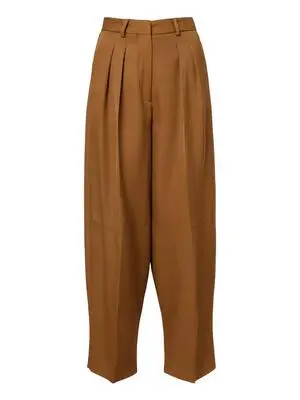 Altuzarra Cropped Barrel-leg Pants - Brown