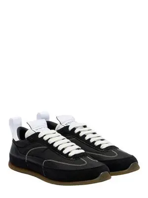 Alexander McQueen Suede-trimmed Sneakers - Black